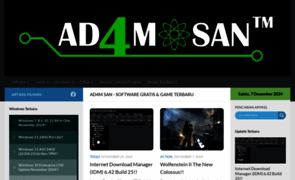 Ad4msan.com website. Ad4m San – Download Software Gratis.