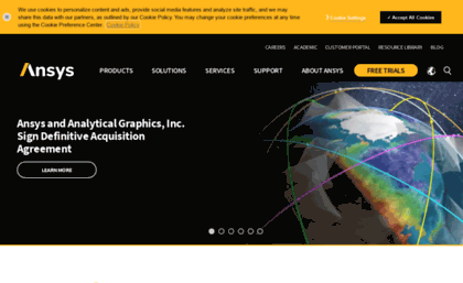 Ansys.com website. Ansys | Engineering Simulation Software.