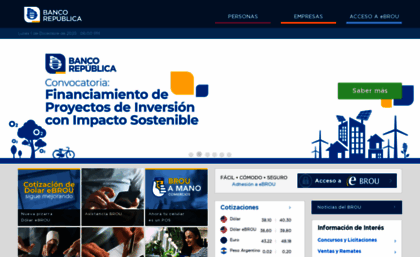 Brou.com.uy website. HOME - BROU.