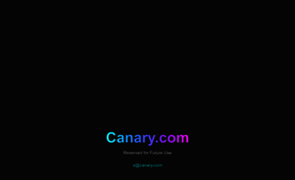 Canary.com website. Canary.com.