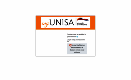 Cems.myexams.unisa.ac.za website. MyExams: Log in to the site.