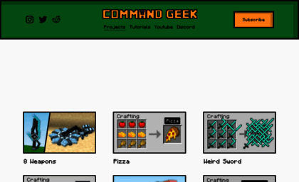 Commandgeek.com website. Home - CommandGeek.