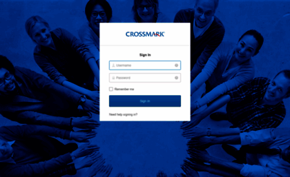 Crossmark.okta.com website.
