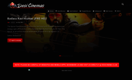 Desicinema.club website. DesiCinema - Desi Cinema - Your Home for Indian Movies Online.
