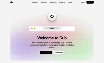 Dub.pro website. DUB.PRO - A Dub Custom Domain | Dub.co.