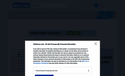 Filehorse.com website. FileHorse.com - Download Software and Games for Windows.