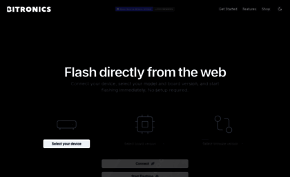 Flasher.bitronics.store website. NM DIY Flasher.