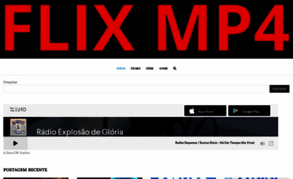 Flixmp4.com website. FLIX MP4 - BAIXAR FILMES E SÉRIES MP4.