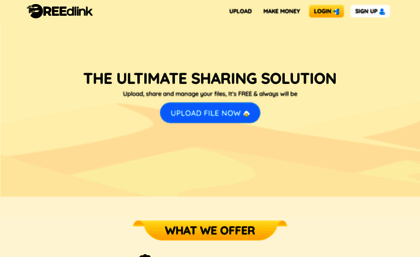 Frdl.pw website. FreeDlink - Easy way to share your files.