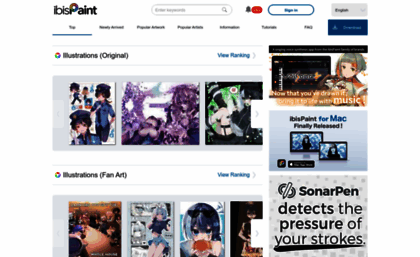 Ibispaint.com website. IbisPaint - Draw and Paint App.