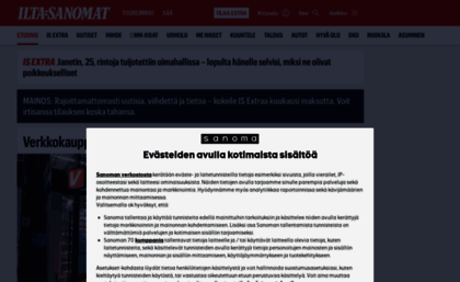 Is fi Website Ilta Sanomat IS Suomen Suurin Uutismedia Is fi Website Ilta Sanomat IS Suomen Suurin Uutismedia