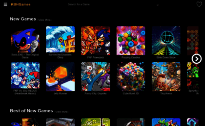 Kbhgames.com website. KBHGames - Play The Best Free Online Games.