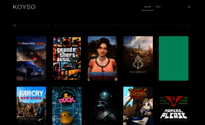 Koyso.net website. Koyso - PC Games Free Download.