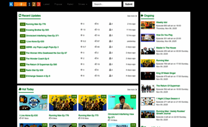 Kshow123.net website. Korean TV Shows Online | Kshow123.