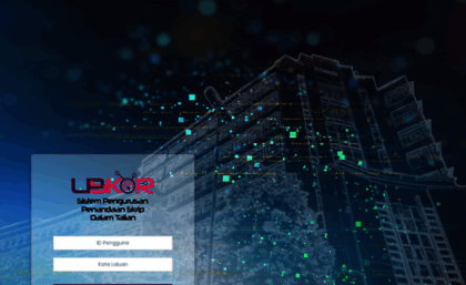 Lpskor.edu.my website. OMS - Login.