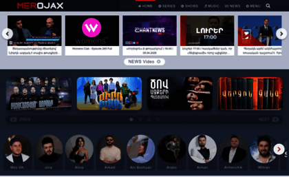 Merojax.tv website. MEROJAX - Media News Internet Portal Merojax.am.