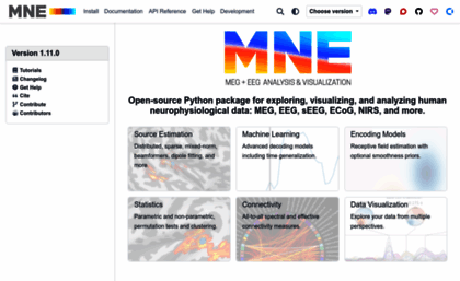 Mne.tools website. MNE — MNE 1.9.0 documentation.