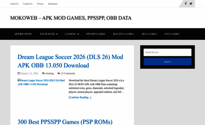 Mokoweb.com website. MokoWeb - Games and Apps.