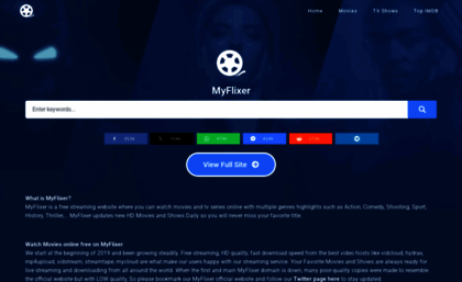 Myflixerz.to website. MyFlixer - Watch movies and Series online free in Full HD on MyFlixer.