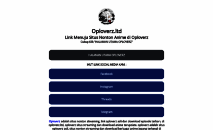 Oploverz.in website. OPLOVERZ.