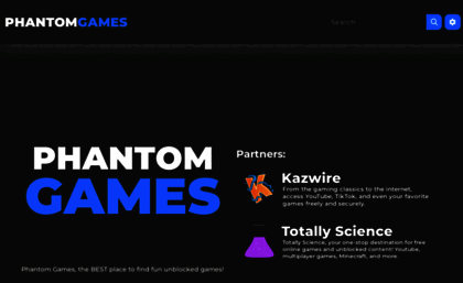 Phantomgames.dev website. Phantom Games.