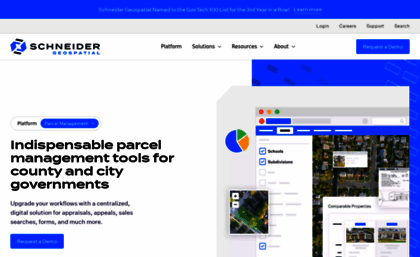 Qpublic.net website. Parcel Management Software | Schneider Geospatial