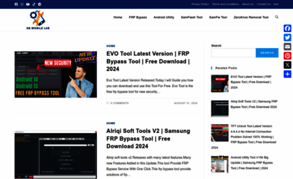 Sbmobileslab.com website. SB Mobile LAB - All About Tech.