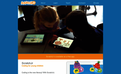 Scratchjr.org website. ScratchJr - Home.