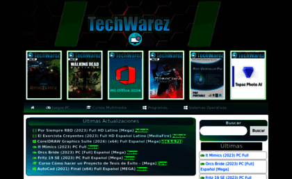 Techwarez.org website. TechWarez - Descarga programas y juegos completamente gratis para pc ...
