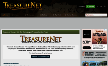 Treasurenet.com website. Treasure Hunting Forum | TreasureNet.com.