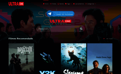 Ultracine.org website. UltraCine - Assistir Filmes e Series Online Gratis - Oficial.