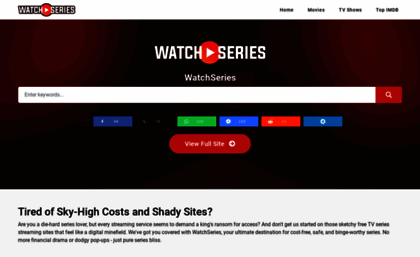 Watchseries.pe website. WatchSeries - Watch Movies Online - TV Show Online Free Streaming full ...