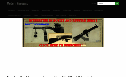 World.guns.ru website. Modern Firearms - Энциклопедия современного стрелкового оружия.