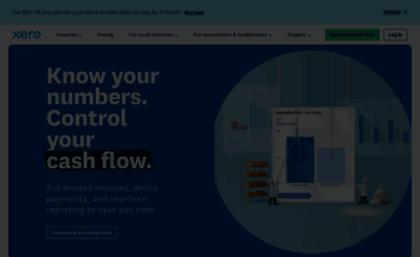Xero.com website. Accounting Software for Small Businesses | Xero US.