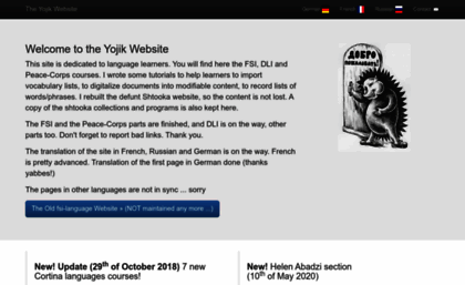 Yojik.eu website. The Yojik Website.